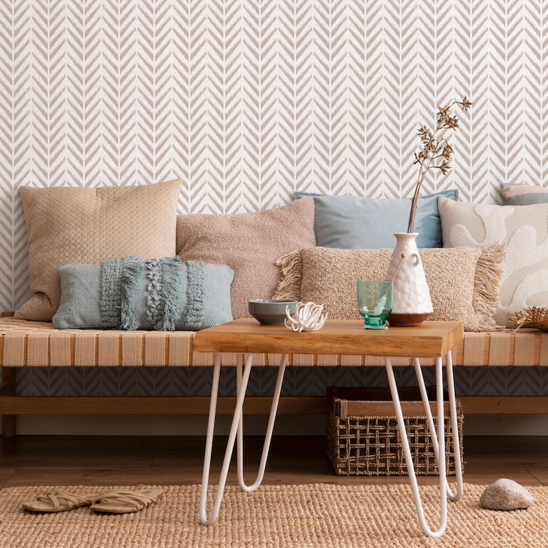 Herringbone Wallpaper - Etsy