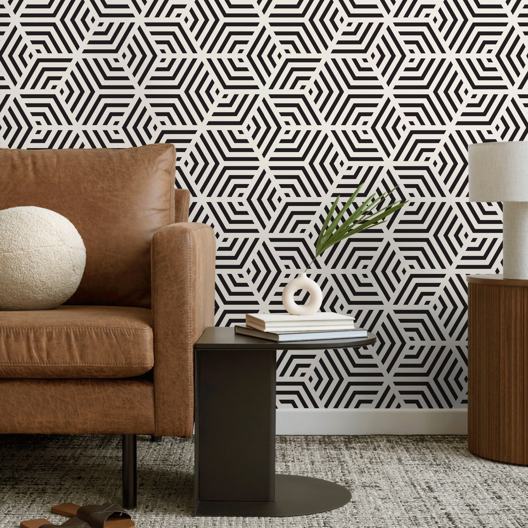 Removable Wallpaper, Scandinavian Wallpaper, Temporary Wallpaper ...