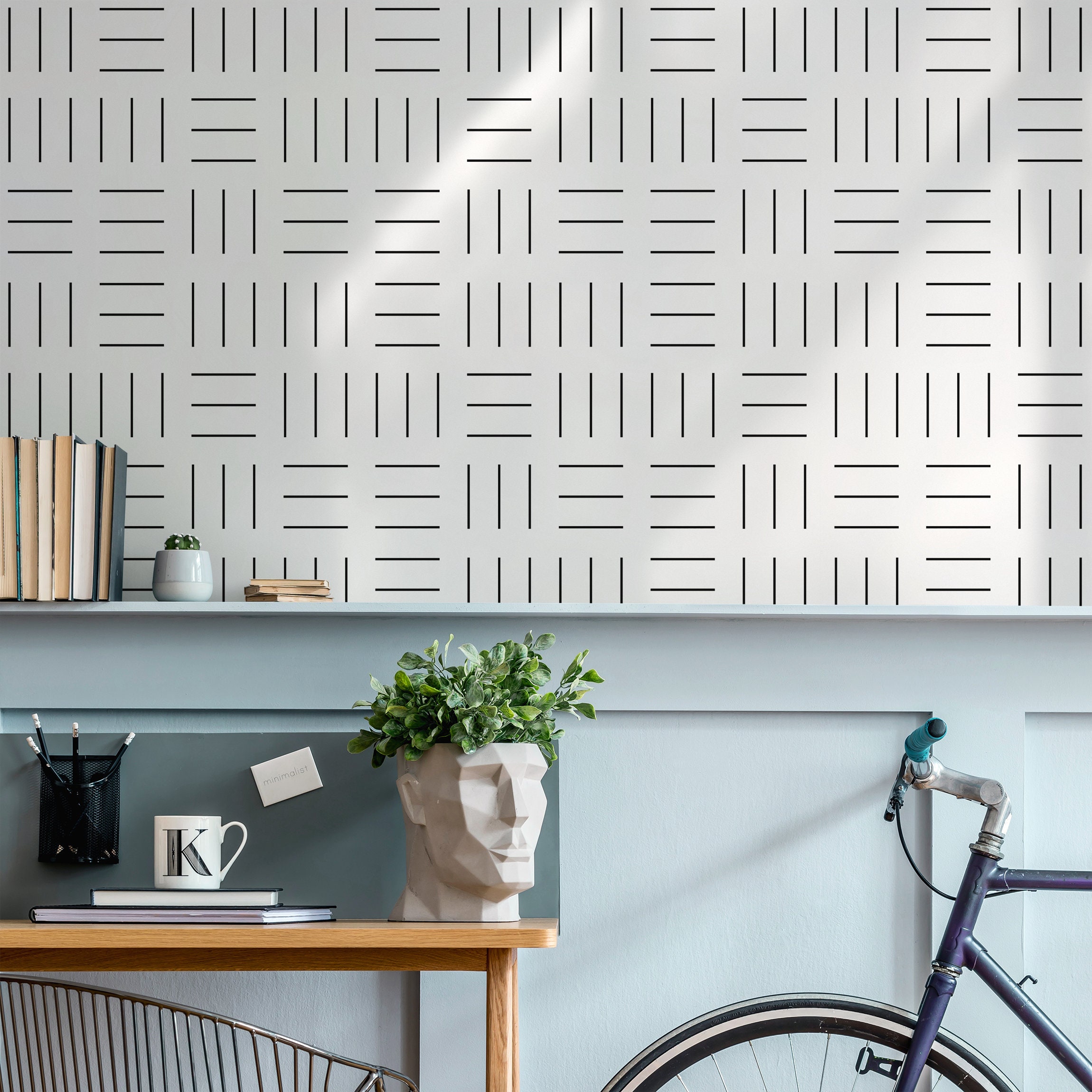 Removable Wallpaper, Scandinavian Wallpaper, Temporary Wallpaper ...