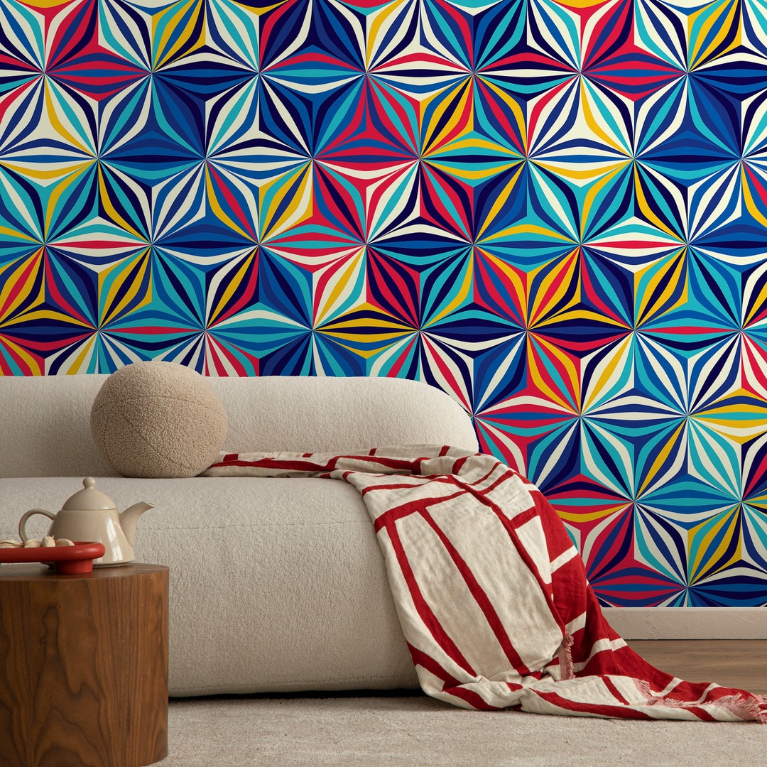 Removable Wallpaper Scandinavian Wallpaper Temporary Wallpaper Eclectic ...