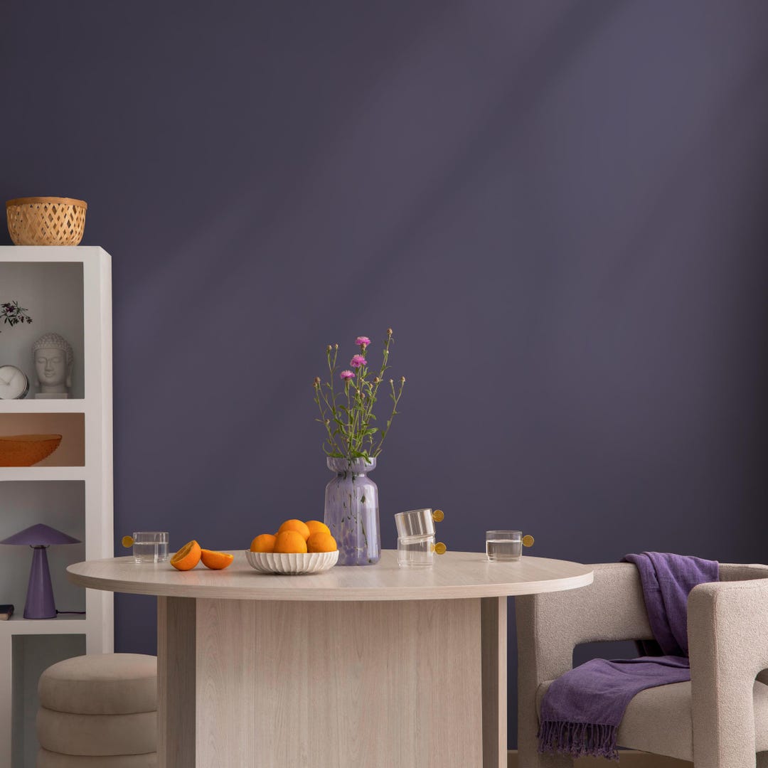 Smokey Violet Wallpaper / Solid Color / A Minimalist and Moody Accent ...