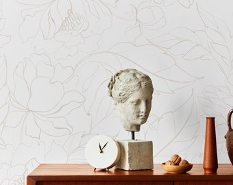 Line Art Peel and Stick Wallpaper Removable Wallpaper Wall Decor Home ...