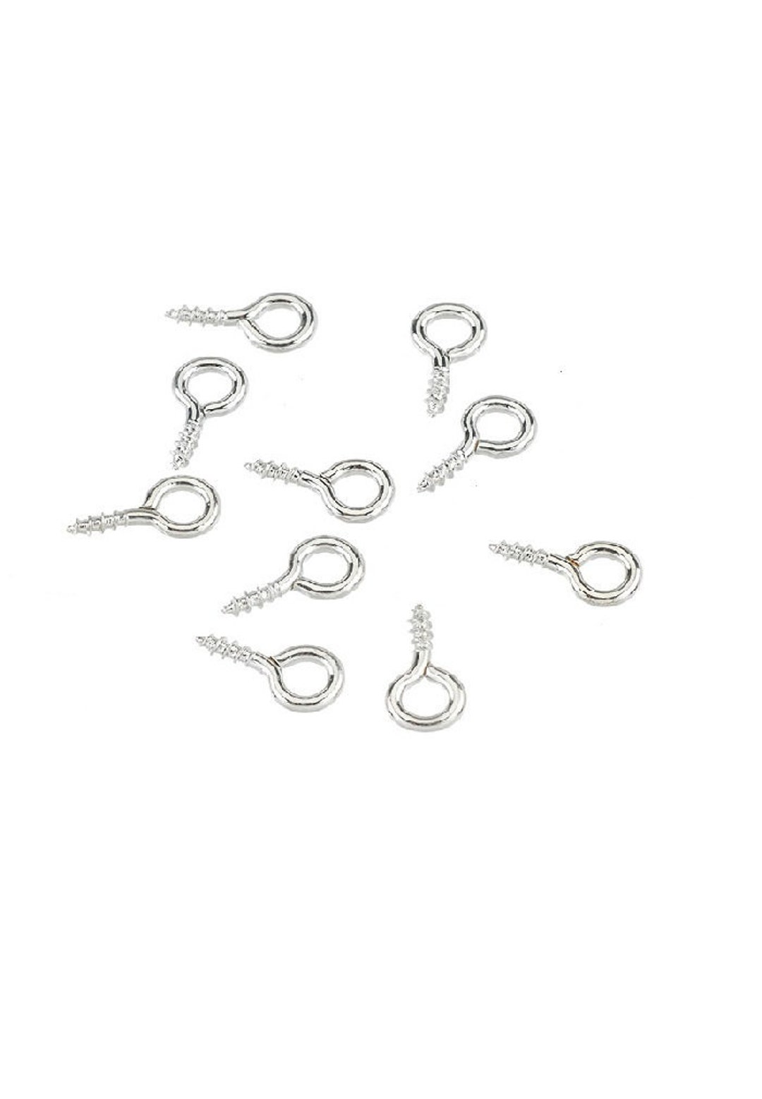 10 Pitons Beady 10 Mm Screwsilver Metal - Etsy