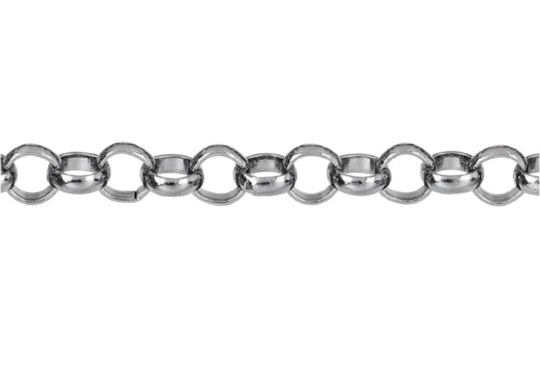 50 Cm Round Mesh Chain 10 Mm Metal Gun Metal - Etsy