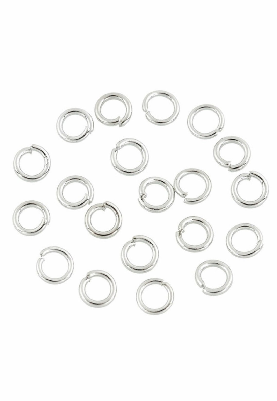 50 Rings 4 Mm Pink Golden Metal | Etsy