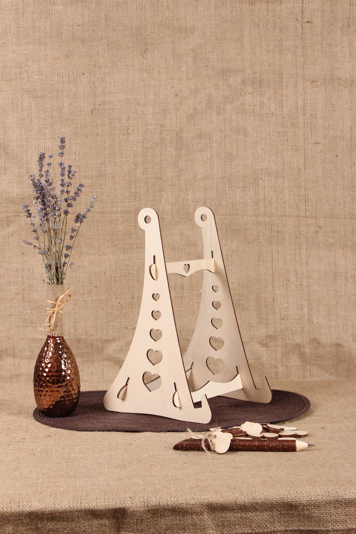 Stand for the Guest Book Frame or Mason Jar Guest Book or - Etsy