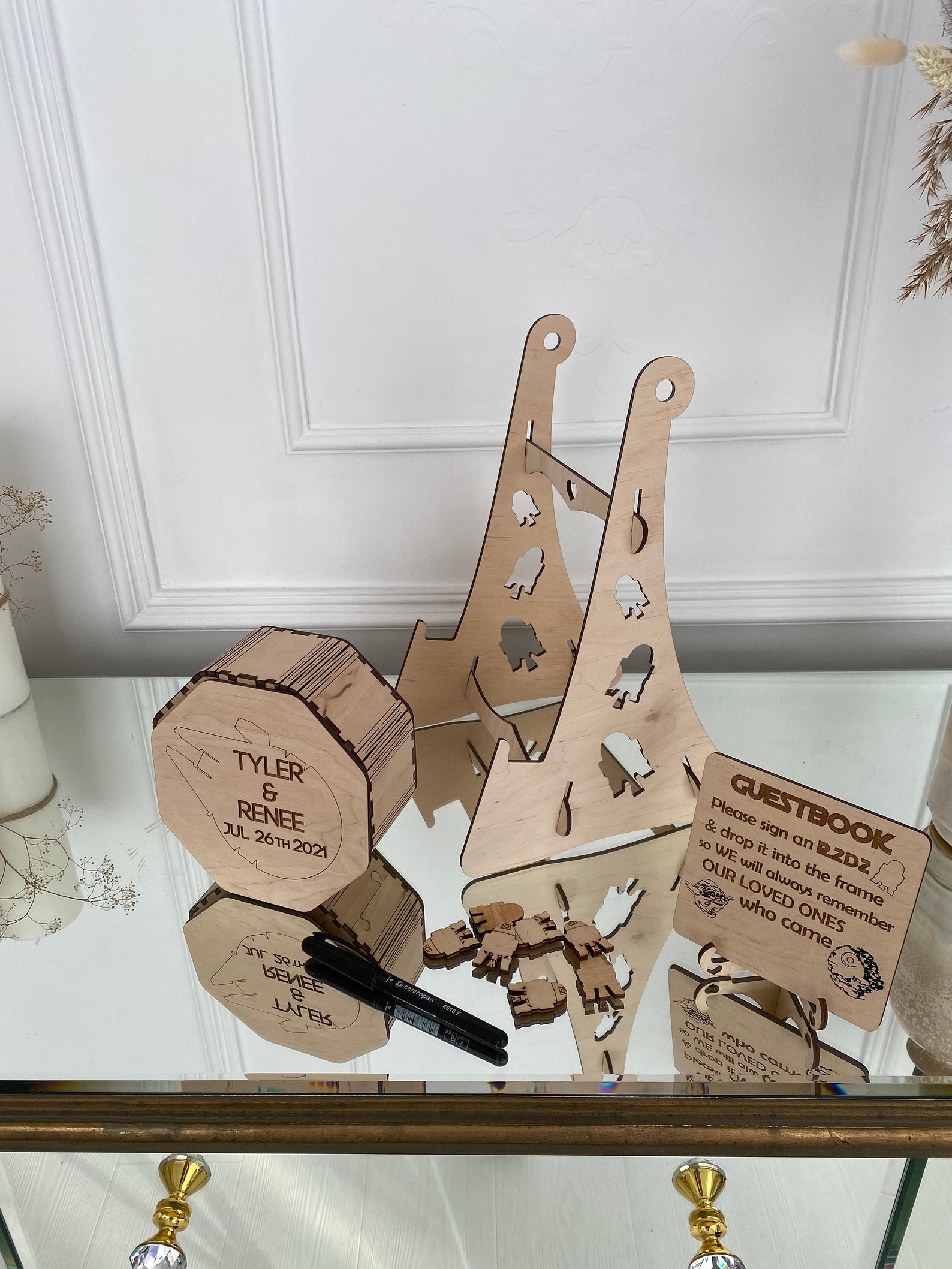 Stand for the Guest Book Frame or Mason Jar Guest Book or - Etsy