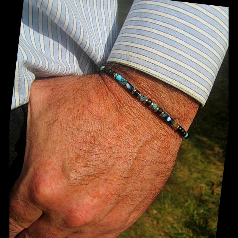 Mens Stone Bracelet - Etsy
