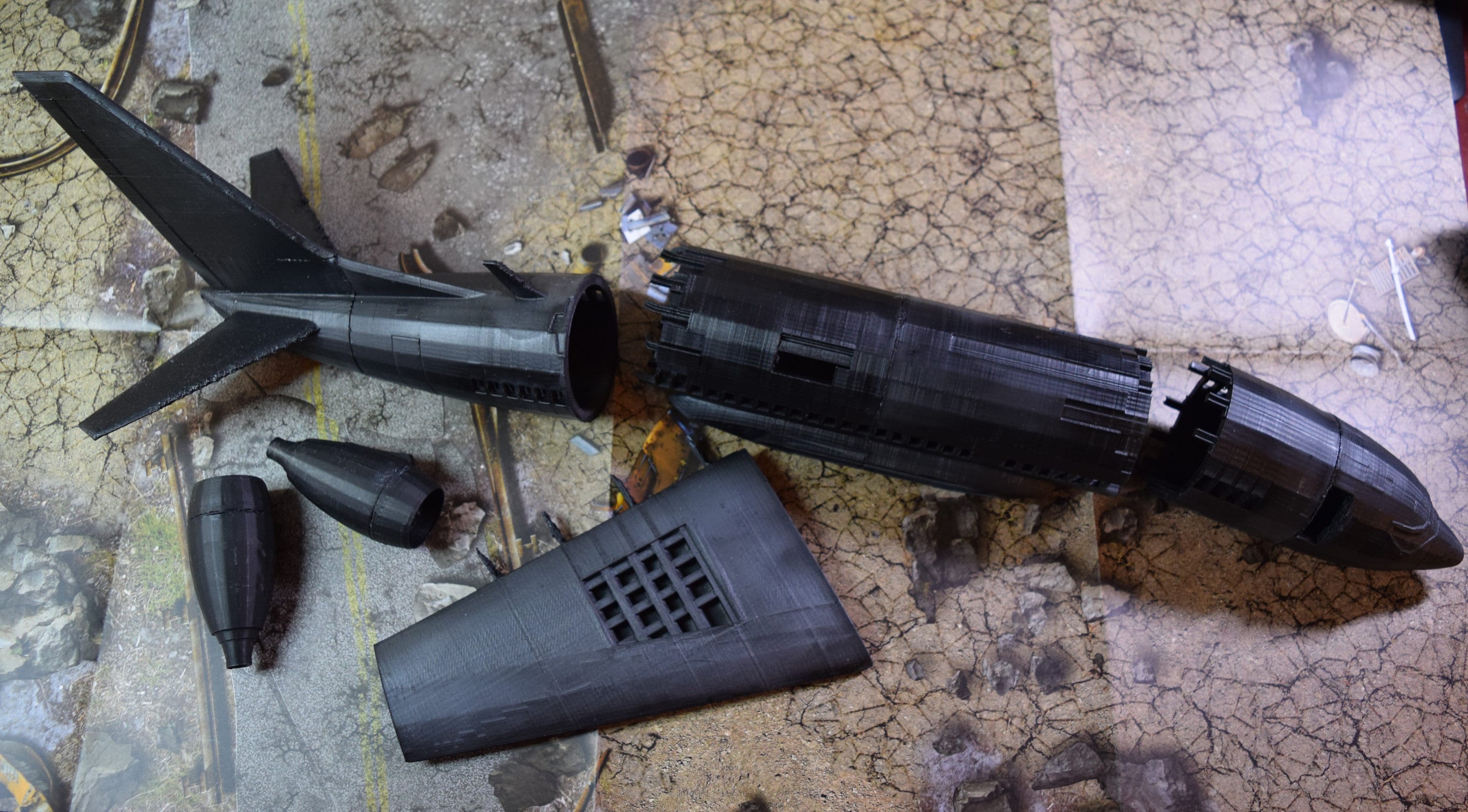 28mm Wargame Terrain Post Apocalyptic Jet Airplane-fallout | Etsy UK