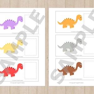 Printable Busy Bag Baby Dinosaur Colour Matching Activity for Kids ...