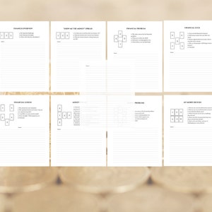 MONEY and FINANCES Tarot Spreads / Card Spreads - 8 Printable Pages ...