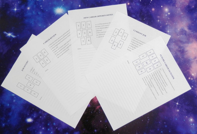 Business and Career Tarot Spreads / Card Spreads - 16 Printable Pages ...