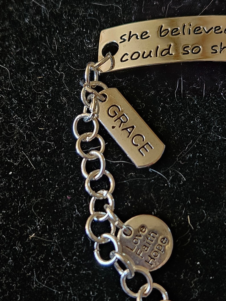 Religious Bracelet Religious Charm Bracelet Bible Quote - Etsy