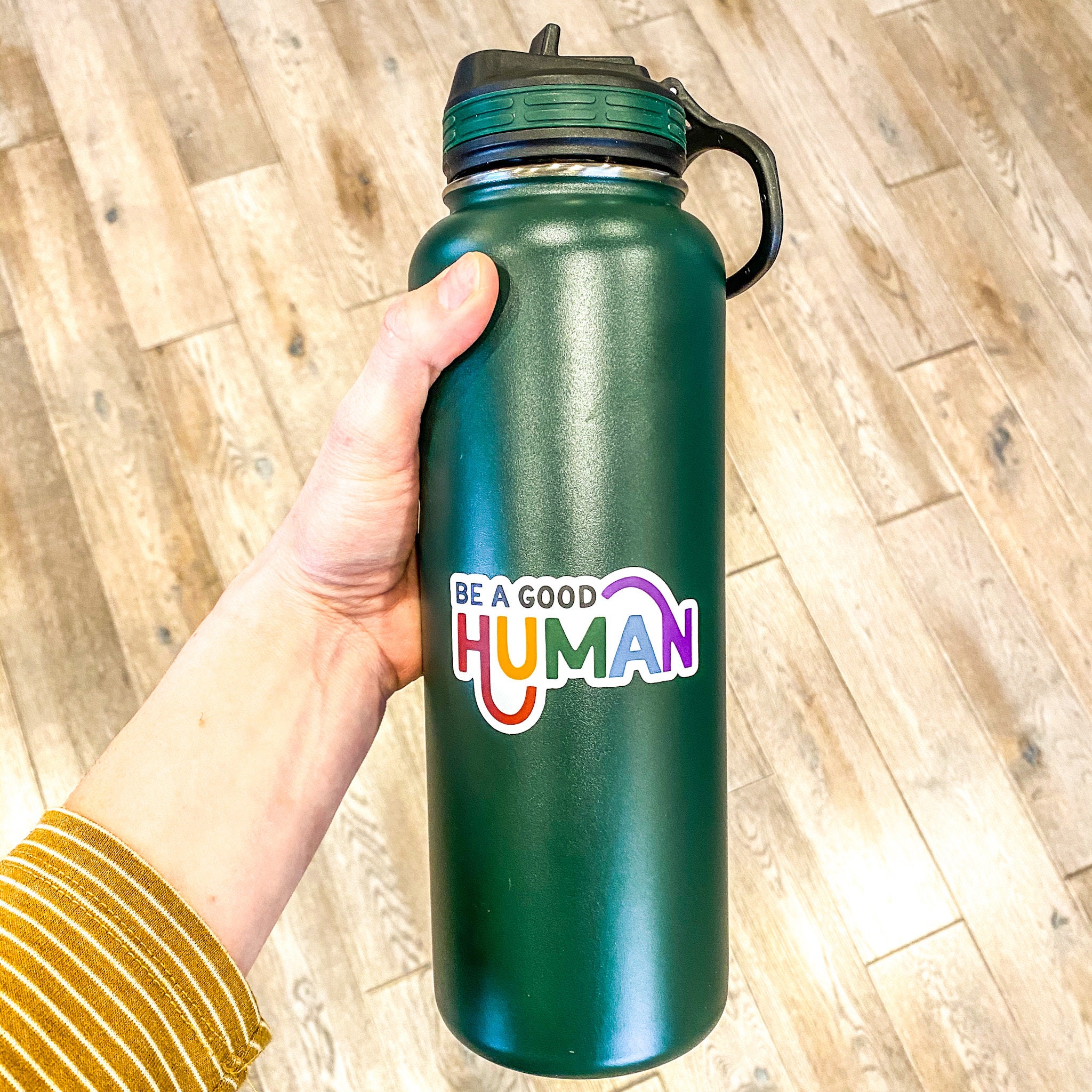 Be A Good Human Sticker Water Bottle Sticker Laptop Sticker - Etsy
