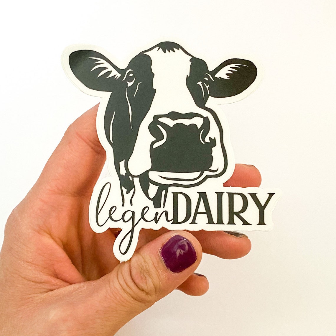 Legendairy Sticker, Cow Sticker, Legendary Sticker, Pun Sticker, Cow ...