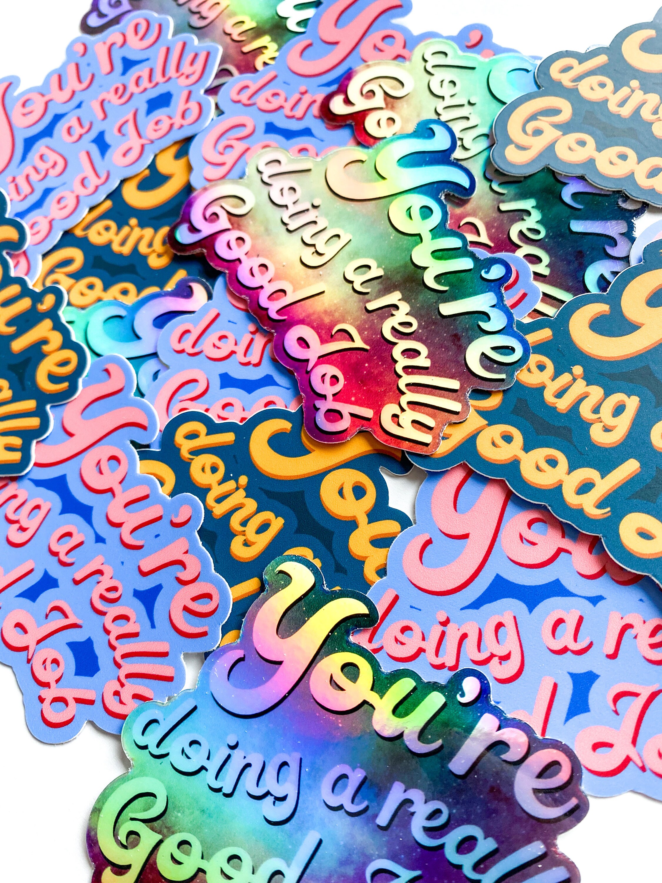 You're Doing a Really Good Job Sticker, Good Job Sticker, Motivational ...