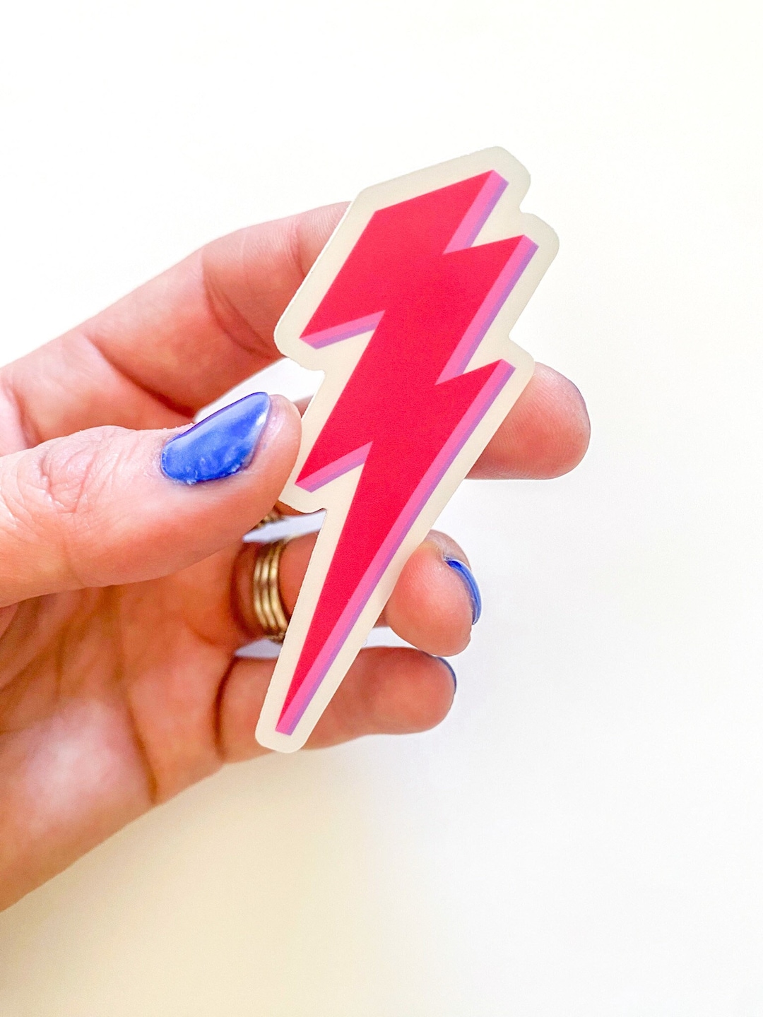 Neon Lighting Sticker, Lightning Bolt Sticker, Neon Bolt Sticker, Vinyl ...