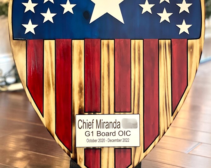 Adjutant General Shield Wood Plaque - Army - Gift - Sign - Etsy