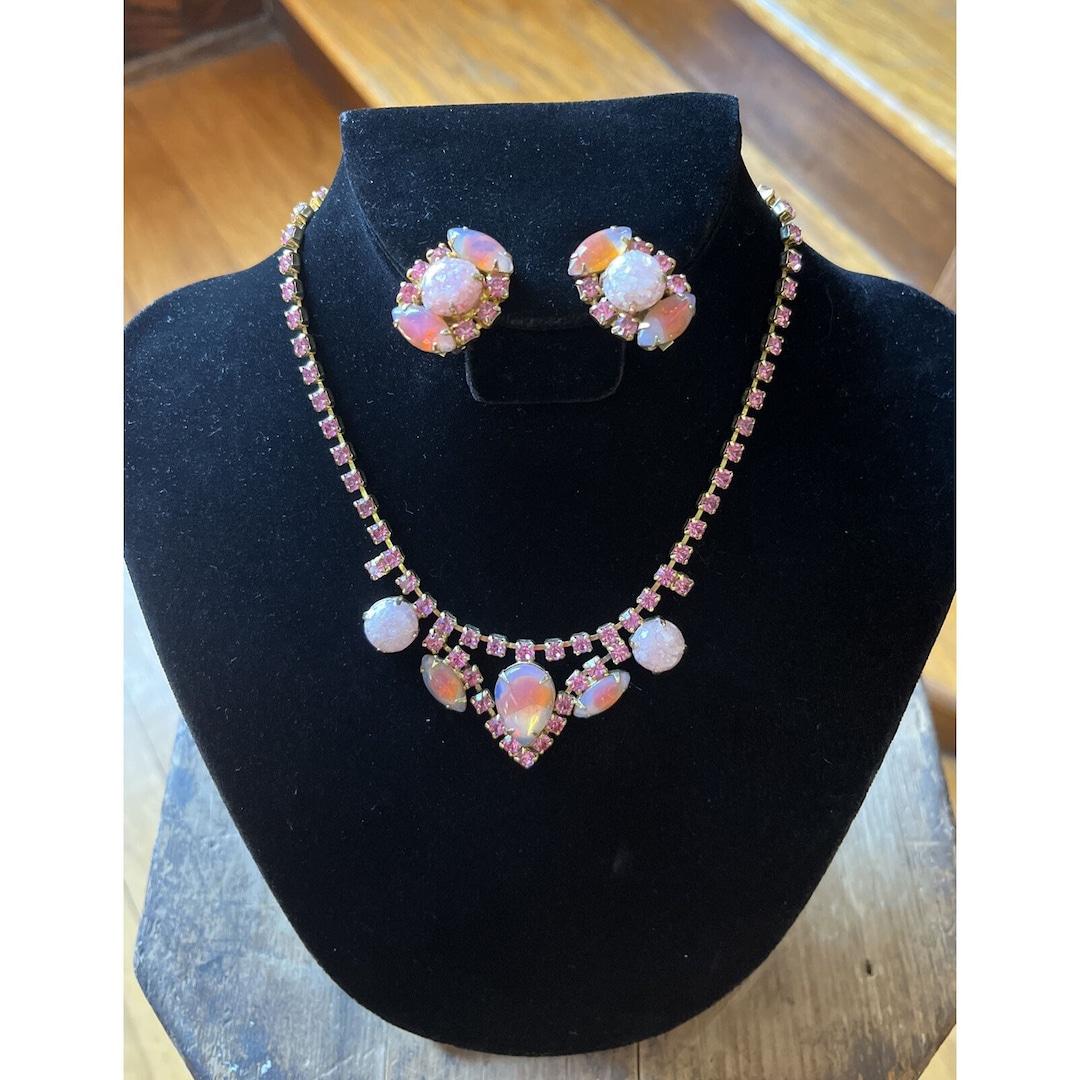 Vintage Juliana Style Pink Art Glass Rhinestone Confetti - Etsy