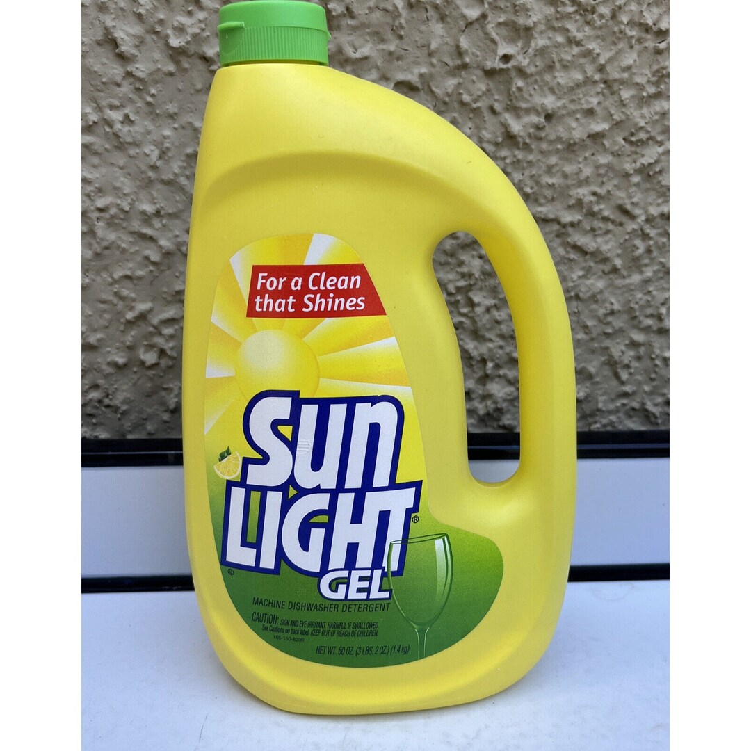 Vintage 90s Sunlight Gel Machine Dishwasher Detergent 50 Oz - Etsy