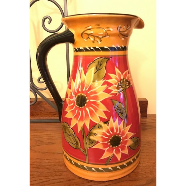 Sunflower Pitcher - Etsy