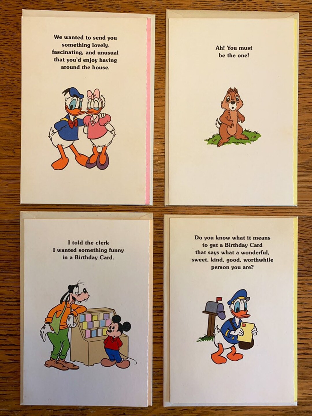 Vintage Hallmark Disney Collection Birthday Greeting Cards - Etsy