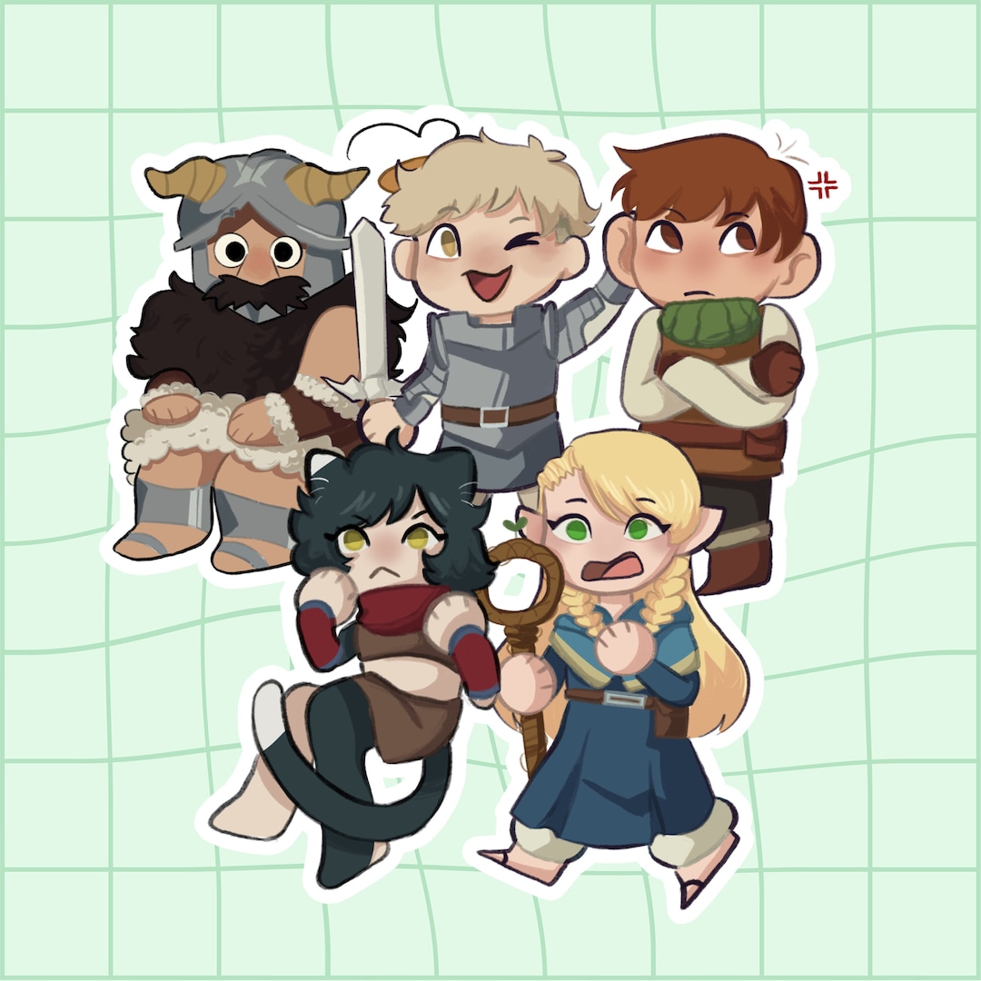 Delicious in Dungeon Stickers! | Dungeon Meshi | Senshi | Laois ...