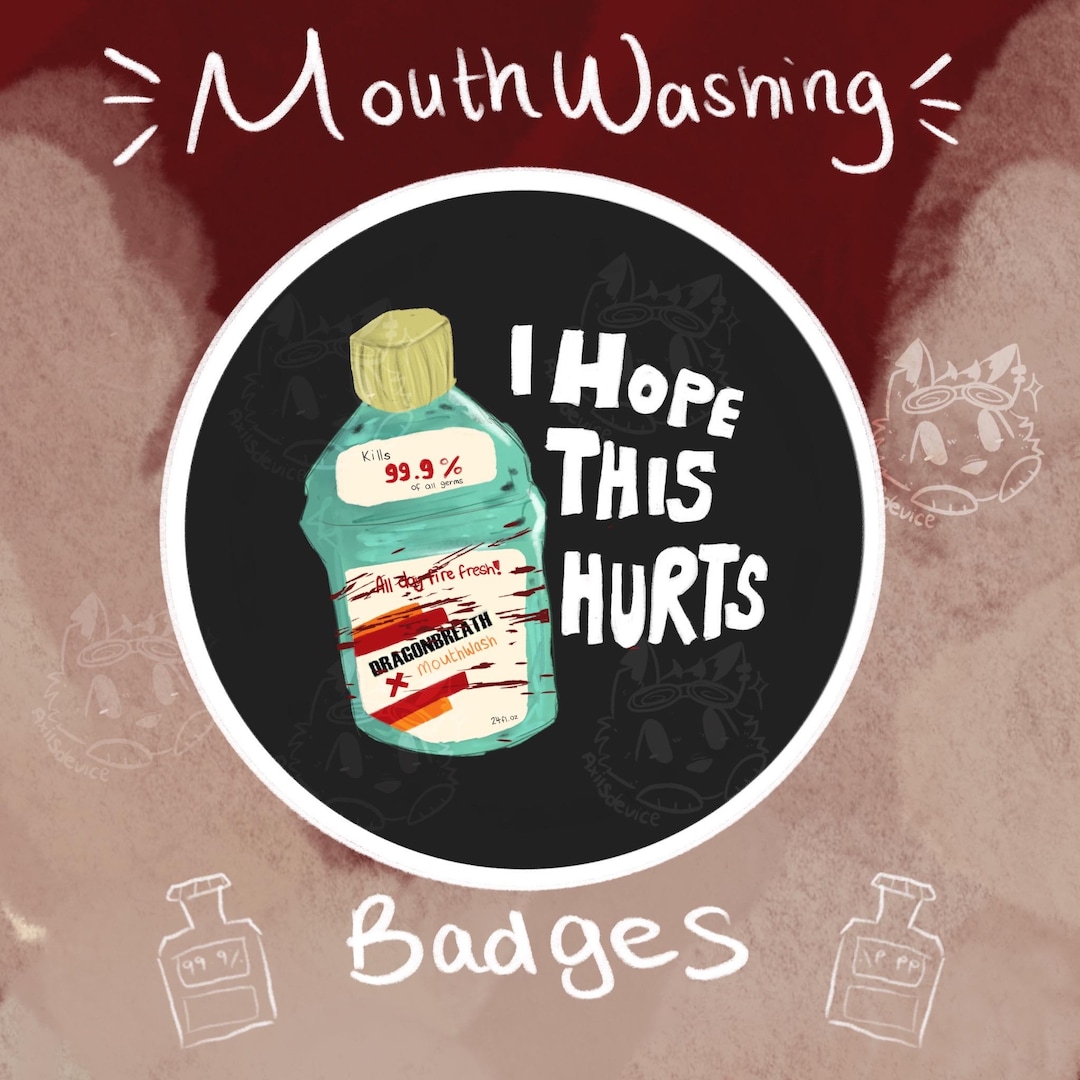 Mouthwashing Badge | Mouthwashing Game | Anya | Daisuke | Curly ...