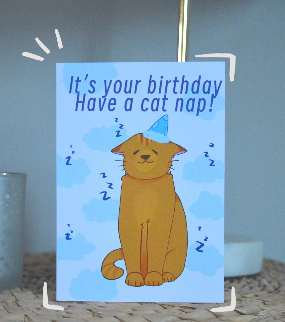 Cat Themed Birthday Card - Etsy