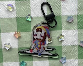 Pomni the Amazing Digital Circus Plush Keychain - Etsy