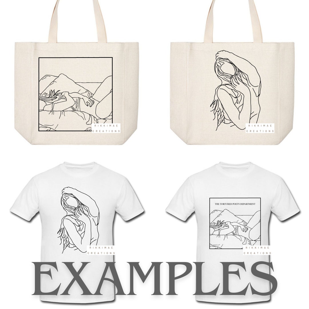 Taylor Swift TTPD Minimal Line Art Digital Cut File SVG & PNG Files the ...