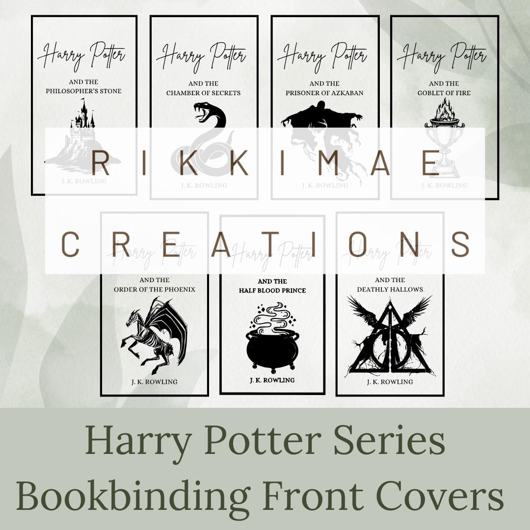 Harry Potter Series Book Binding Cover | Digital Download | SVG Files - Etsy