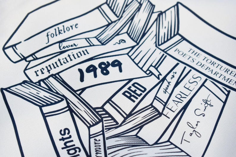 Taylor Swift Album Name Book Stack SVG Digital File - Etsy