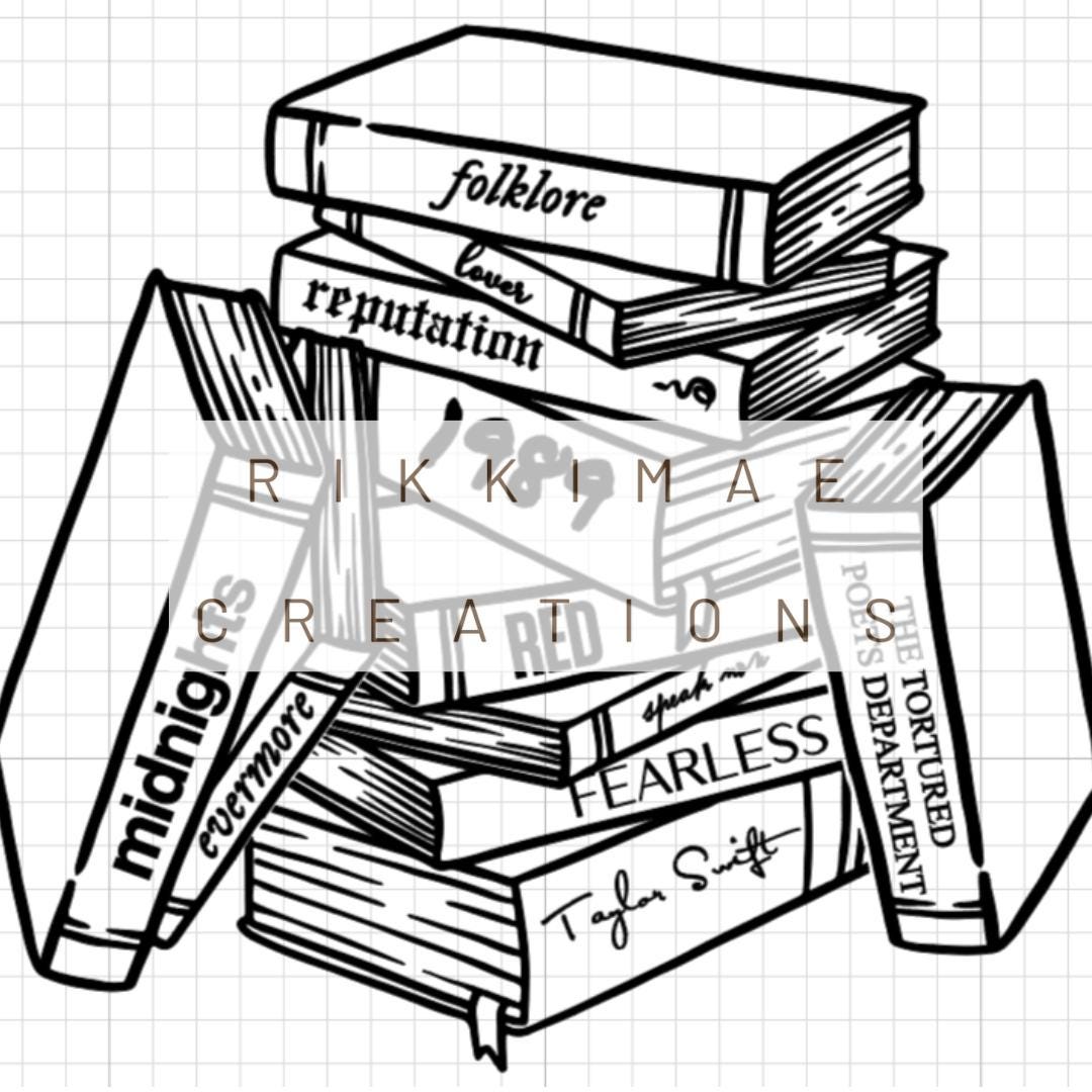 Taylor Swift Album Name Book Stack SVG Digital File - Etsy