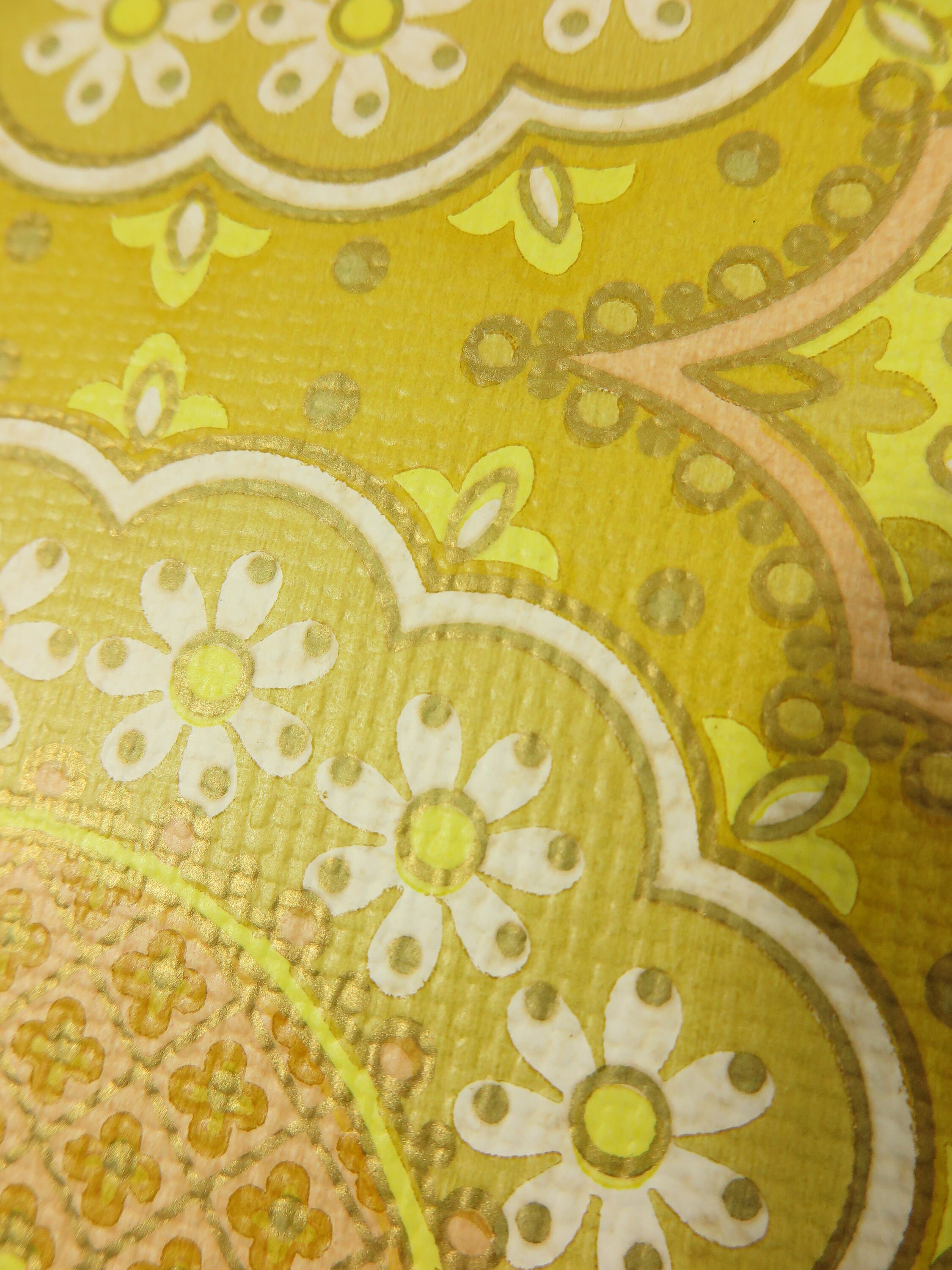 Vintage Wallpaper Katelyn Gold #3687 - Etsy