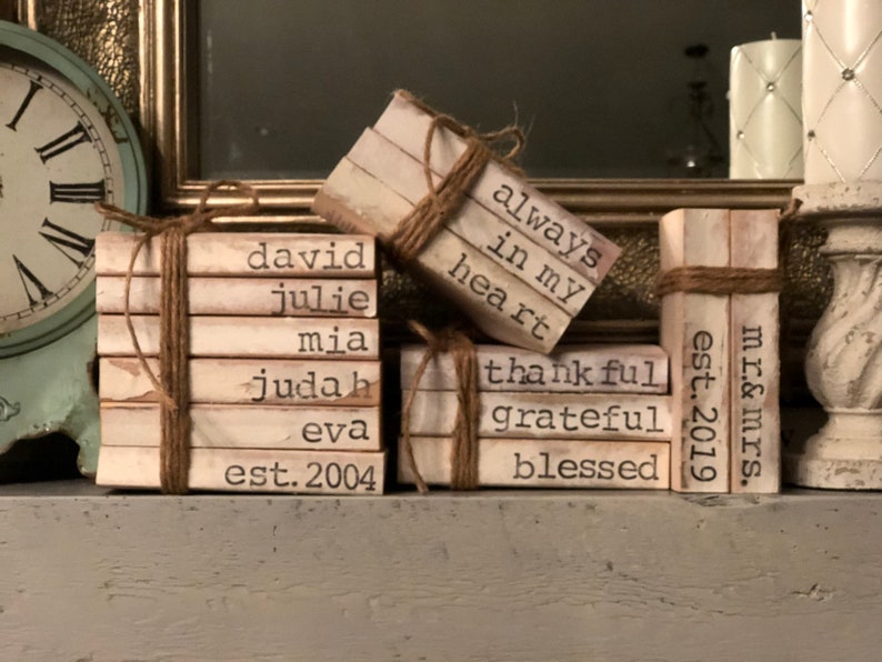 Stamped Books Personalized Books Books With Names Custom | Etsy