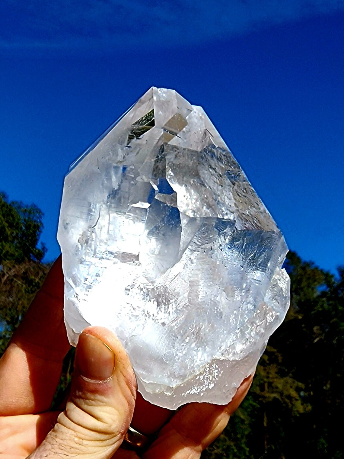 Large Clear Himalayan Quartz Crystal - Etsy