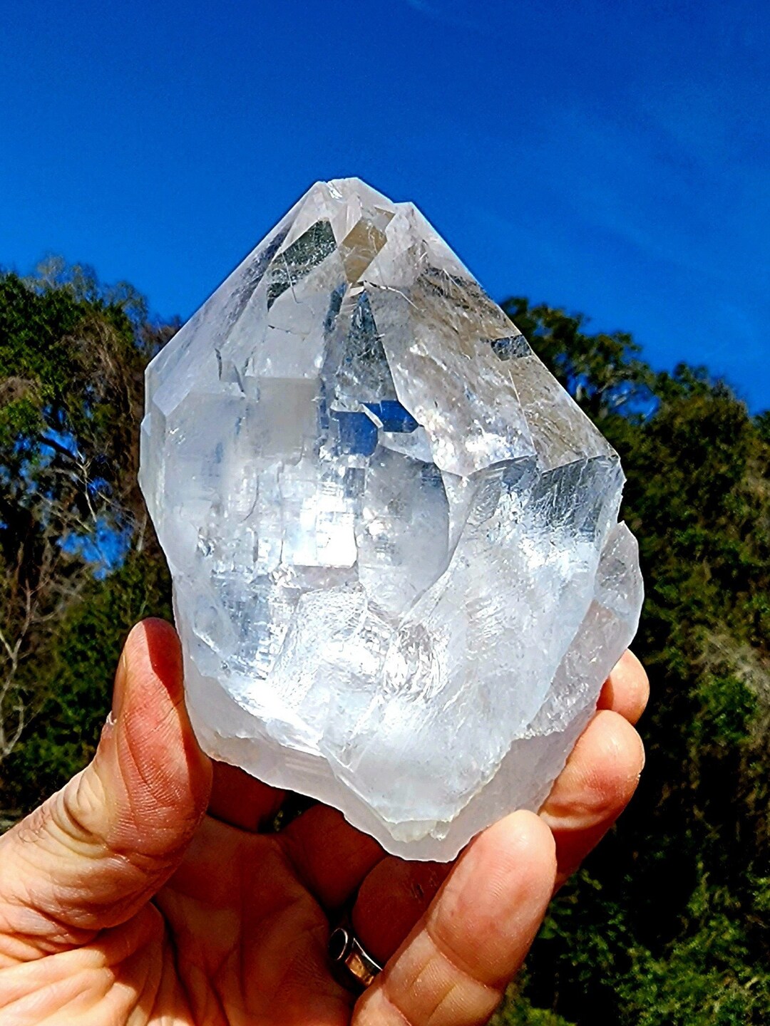 Large Clear Himalayan Quartz Crystal - Etsy