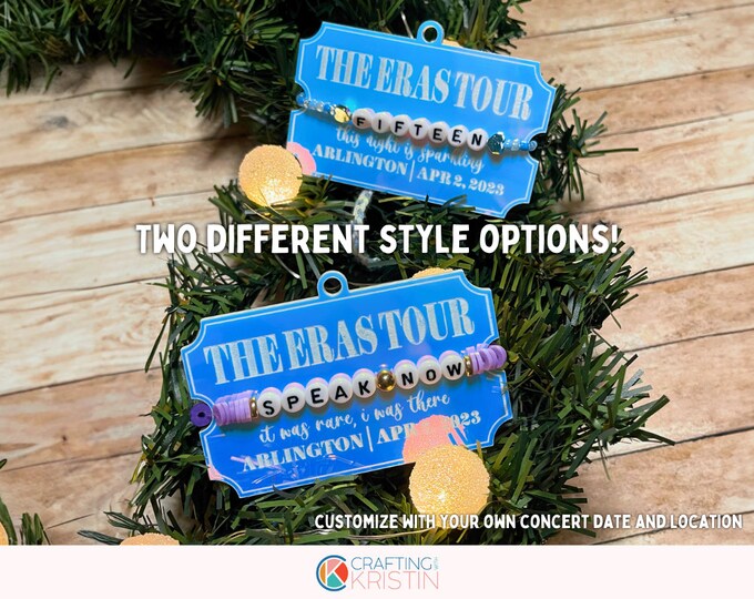 Taylor Swift Inspired the Eras Tour Customizable Christmas Ornament ...