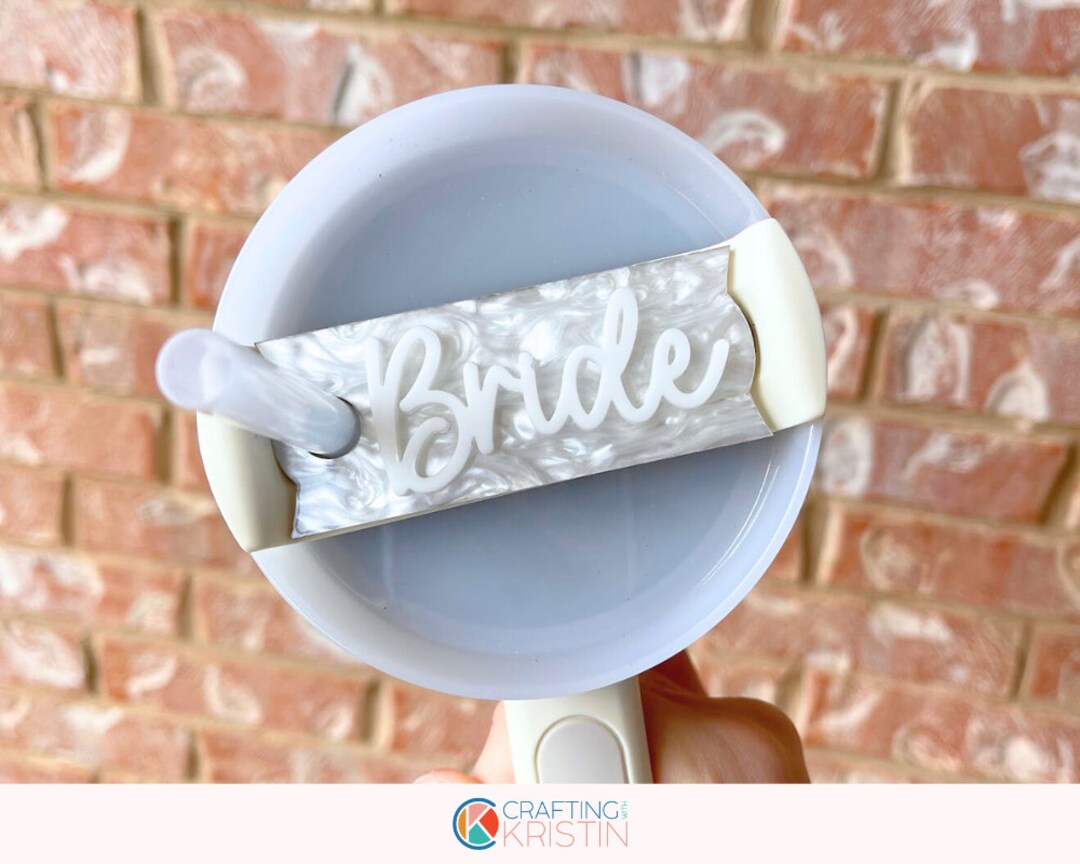 20/30/40oz H2.0 Stanley Tumbler Cup Bride Lid Name Plate, Personalized ...