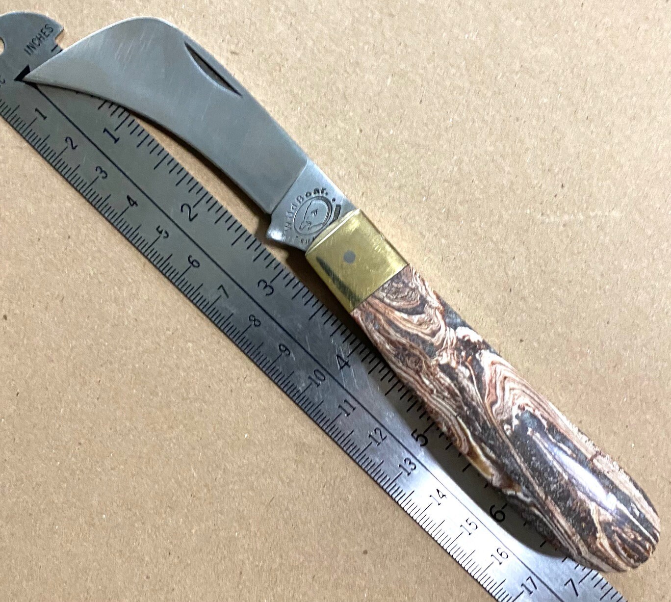 Wild Boar Hawkbill Pruner With Swirl Rhyolite Scales - Etsy