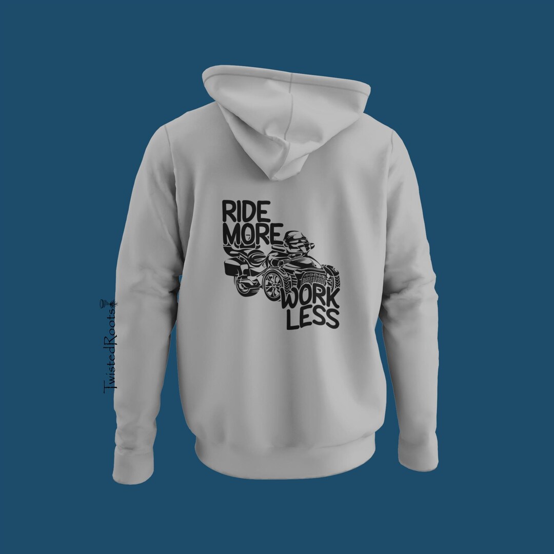 Ride More Work Less, Spyder F3L, F3L/F3T With Top Case, Unisex Hooded ...