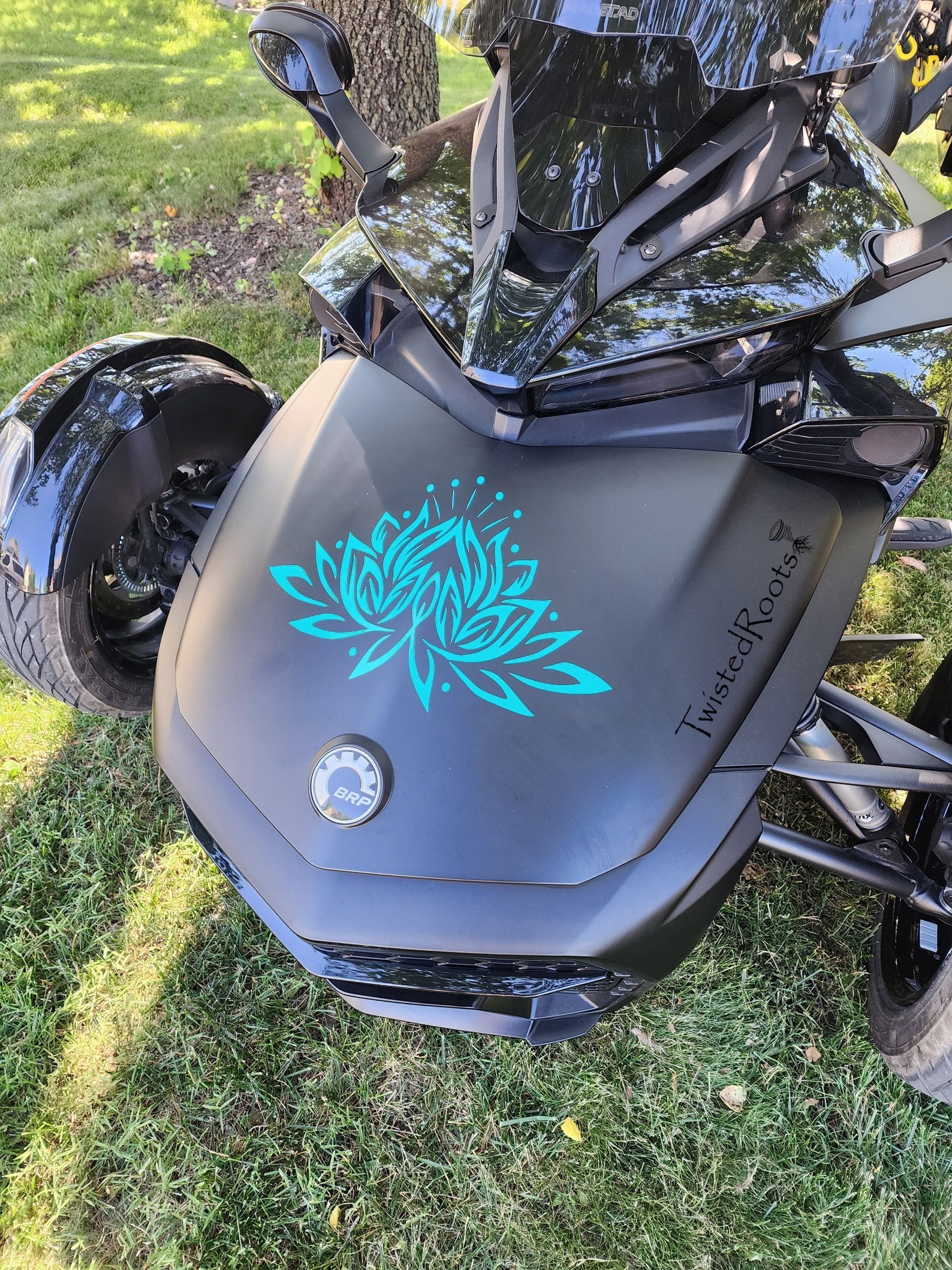 Lotus Flower Frunk Decal, 14.75x9.5 Inches, Spyder, Ryker, F3, F3S, F3T ...