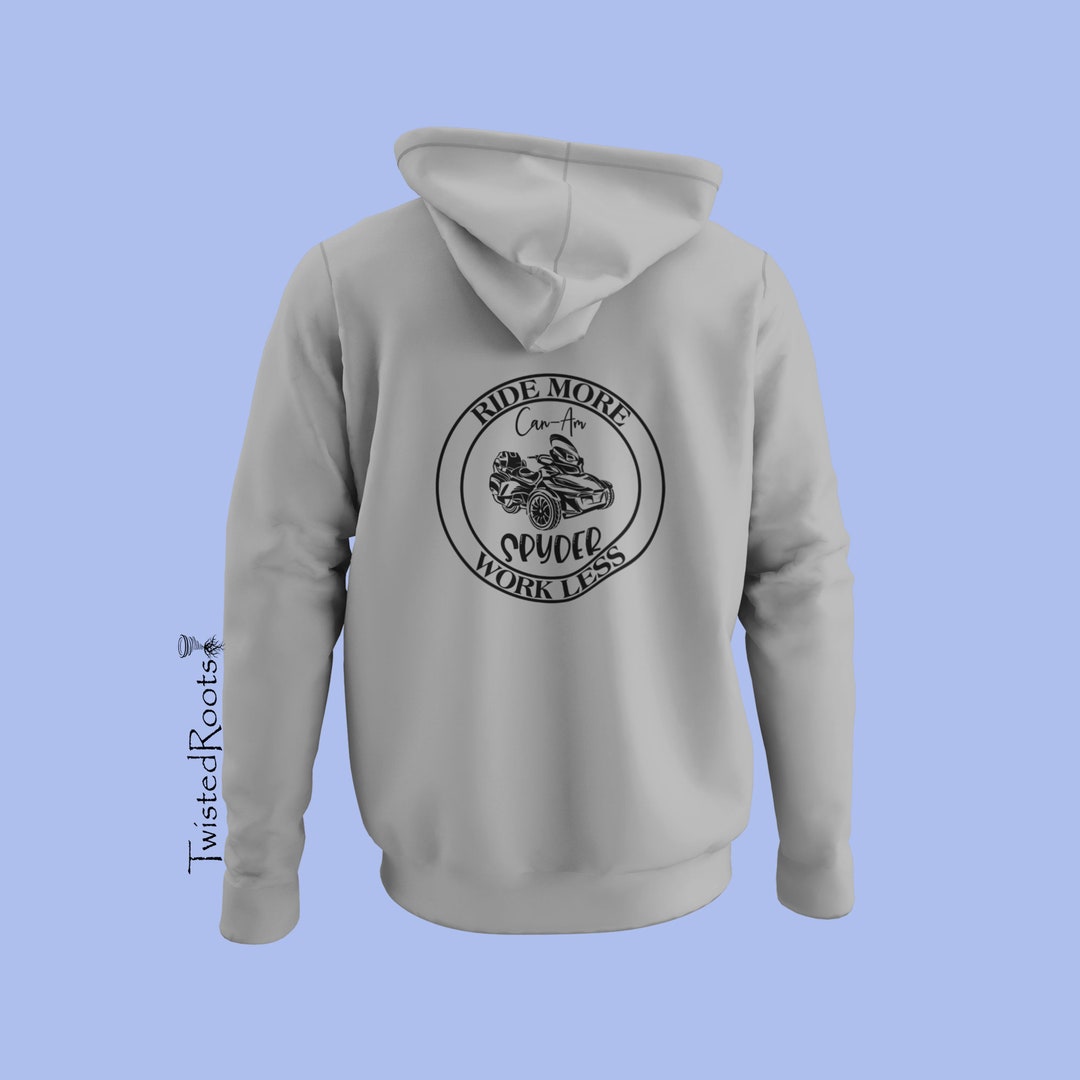 RT, Ride More Work Less, Spyder RT, Unisex Hooded Sweatshirt, 3 Wheel ...