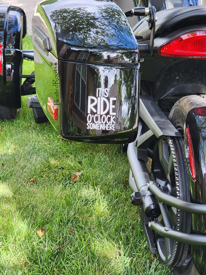 It's Ride O'clock Somewhere Decal, Ryker Ryder, Laptop Decal, Bumper ...