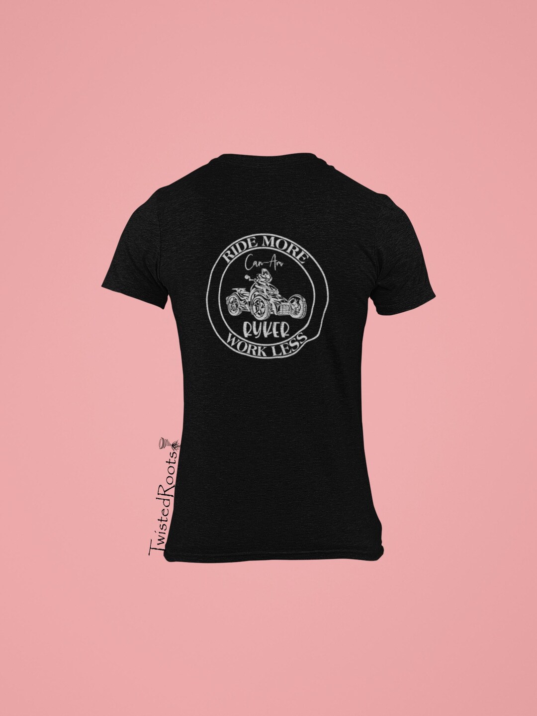 Reflective Ride More, Work Less, Ryker, Long, Short and Sleeveless Tees ...