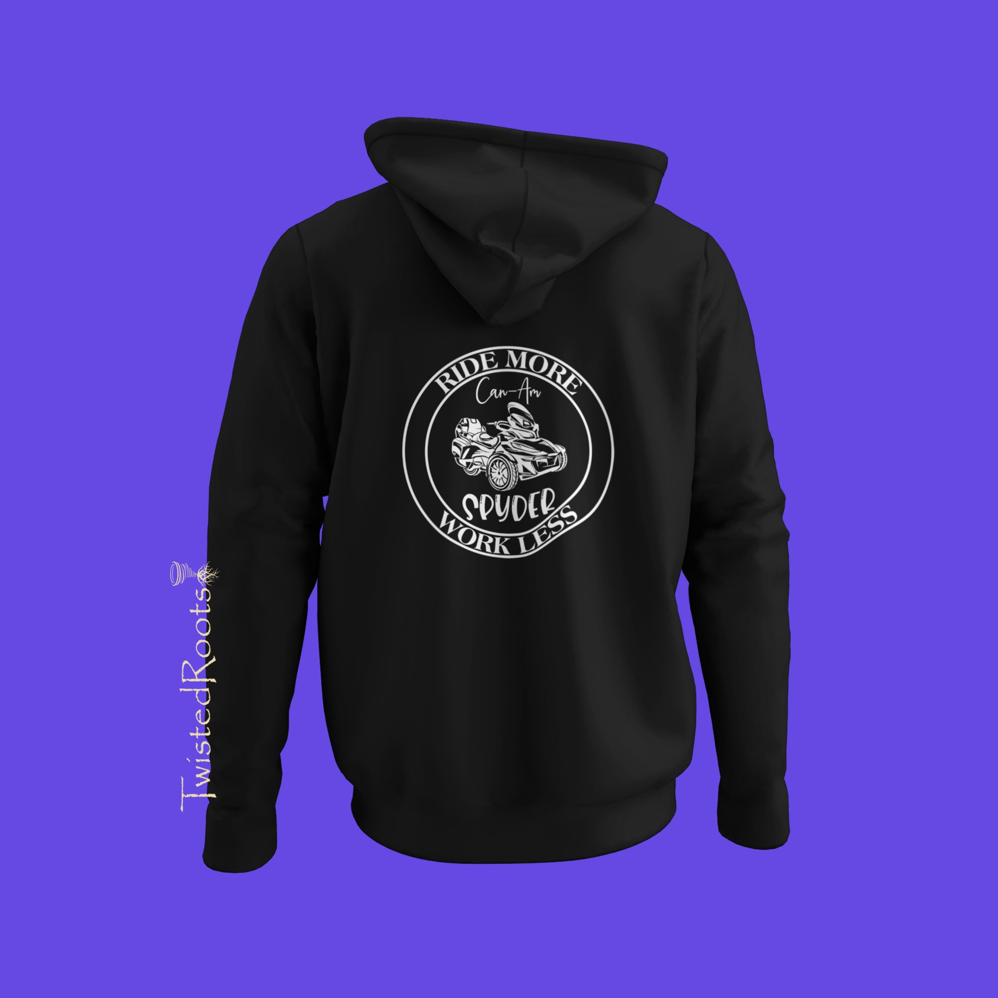 RT Ride More Work Less Spyder RT Unisex Hooded Sweatshirt - Etsy