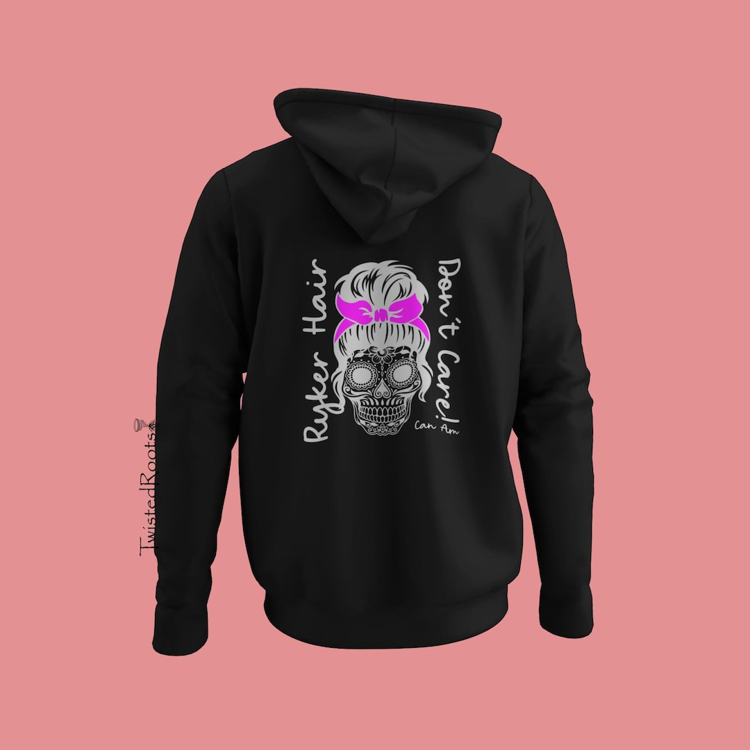 Reflective Ryker Hair Don't Care - Sugar Skull, Unisex Hoodie, Ryker ...