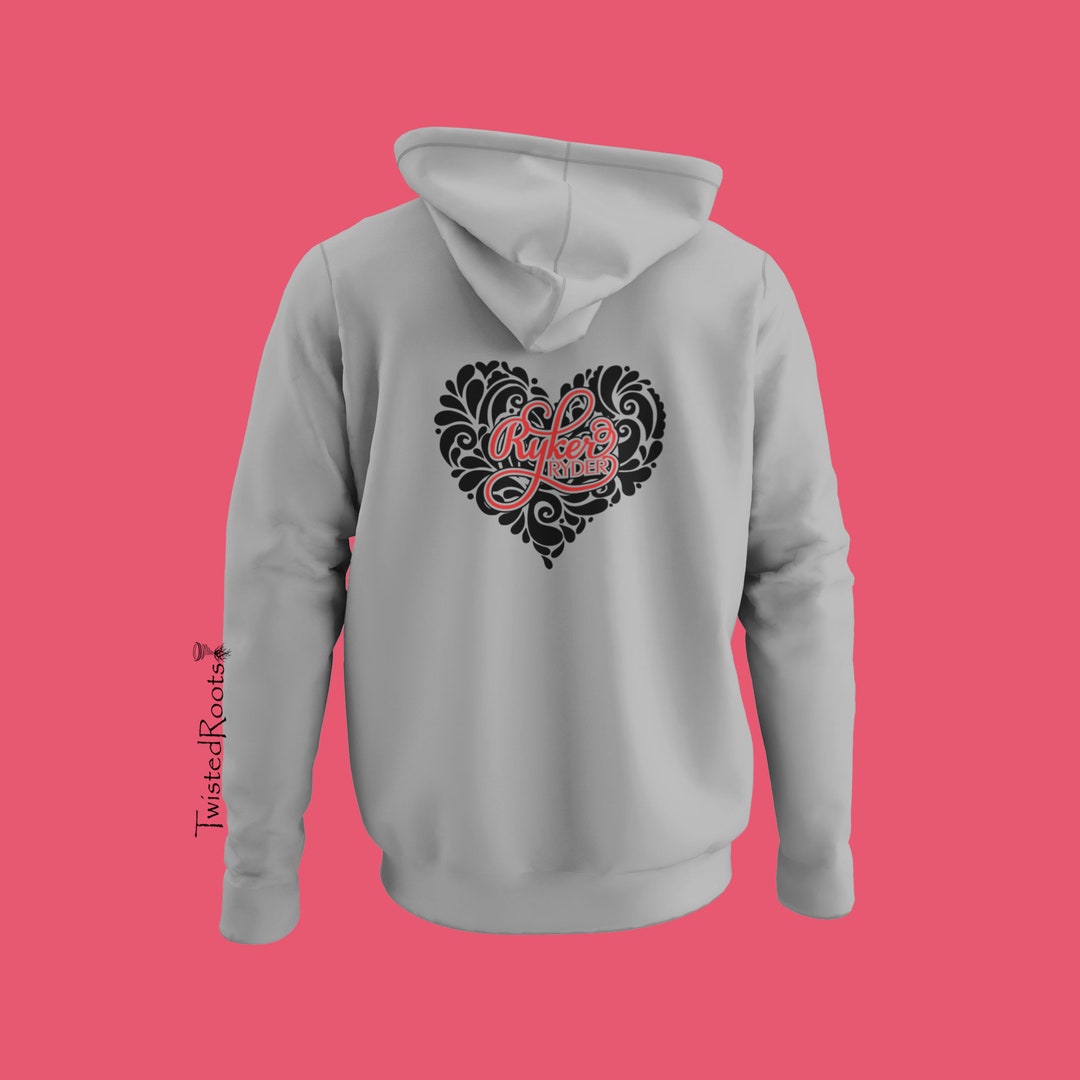 Ryker Ryder Heart, Unisex Hooded Sweatshirt, Gift for Mom, Gift for ...