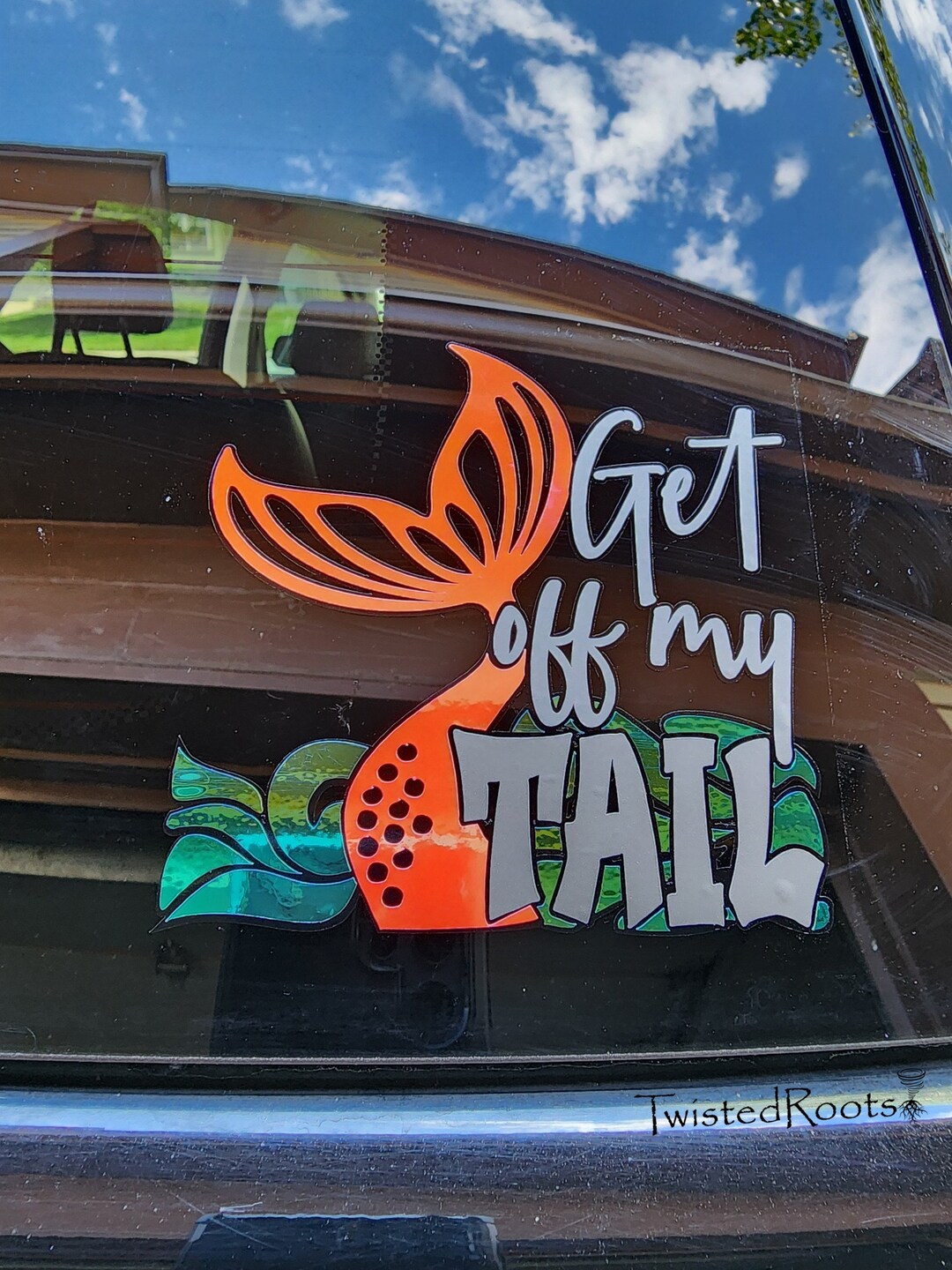 Get off My Tail Decal, Laptop Decal, Bumper Sticker, Biker Decal ...